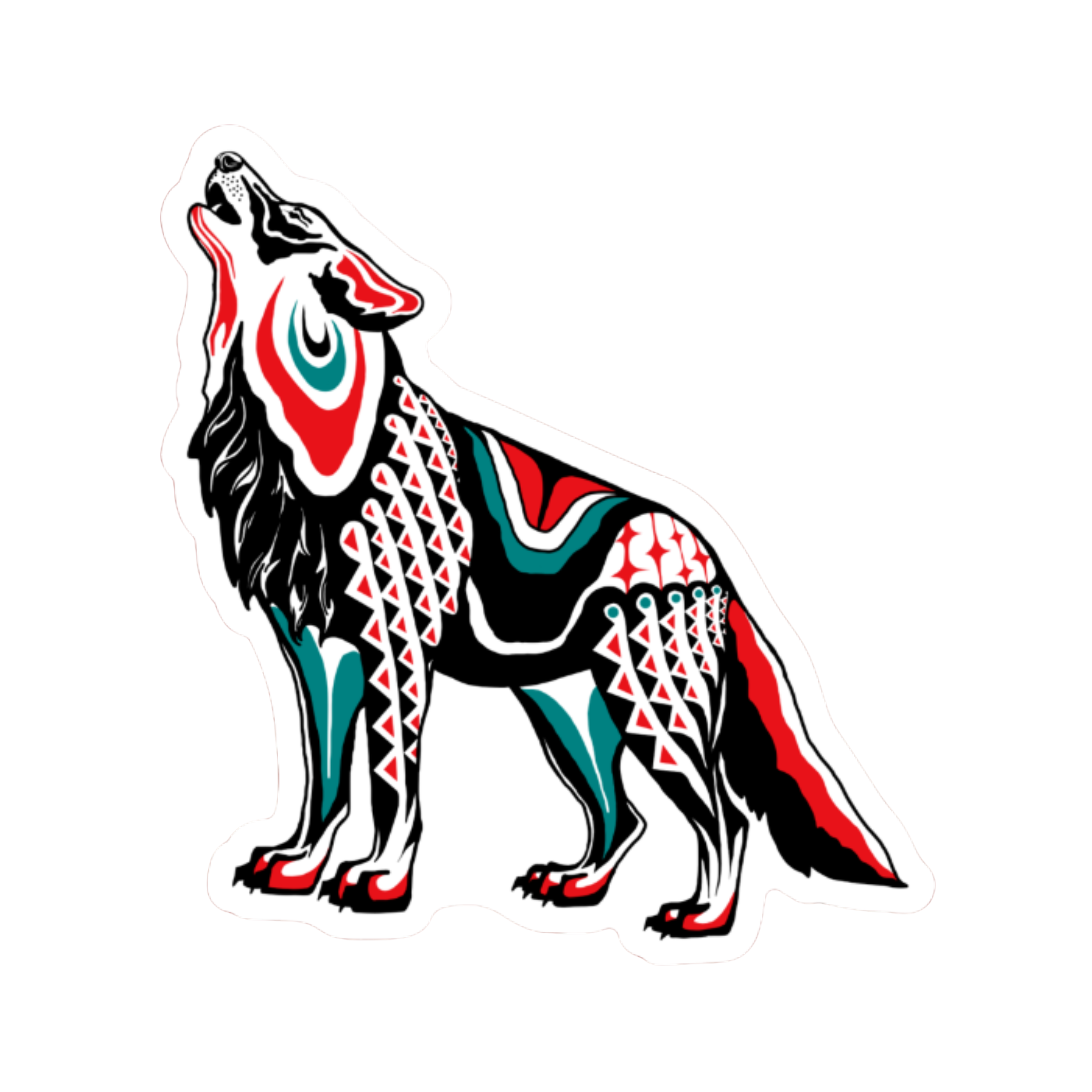 Alaska Native Inspired Stickers | Hand-Drawn Wildlife Art — Neo Native