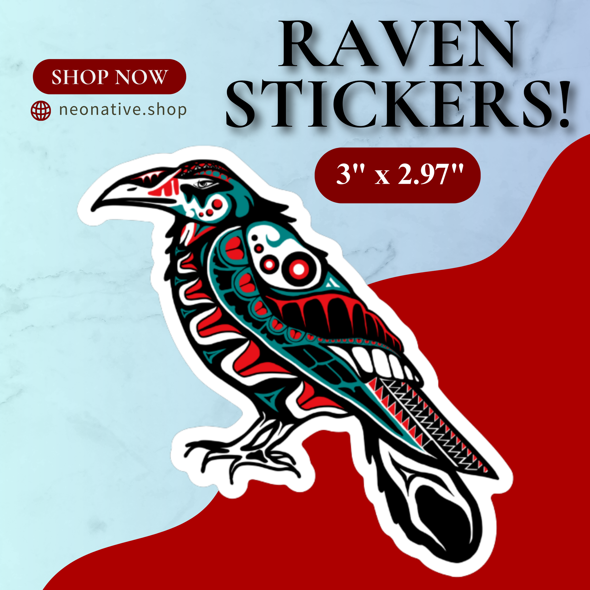 Raven Sticker – Neo Native